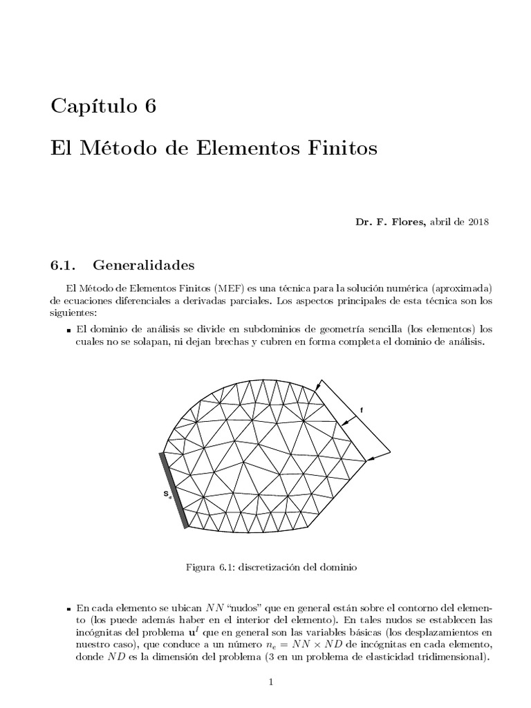 Introducción al Método de Elementos Finitos | PDF | Método de elementos ...