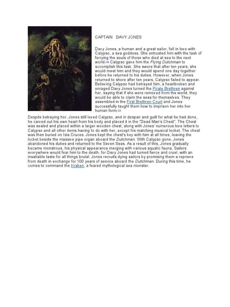 Captain Davy Jones | PDF | Young Adult