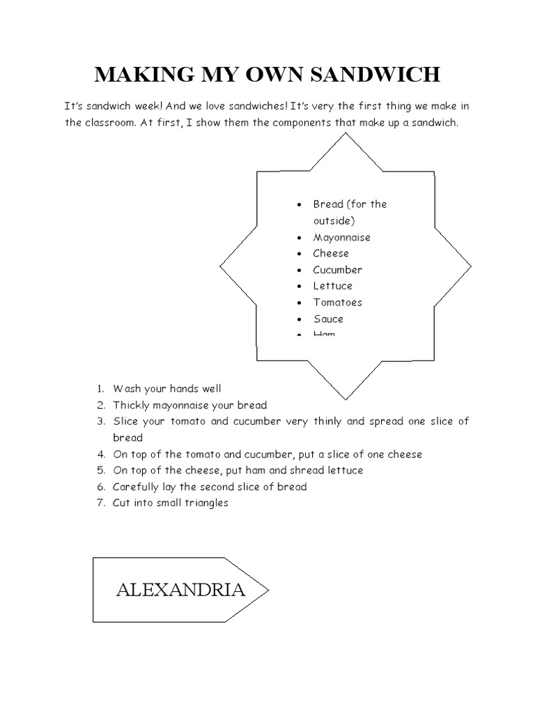 SANDWICH | PDF | Food And Drink Preparation | North American Cuisine