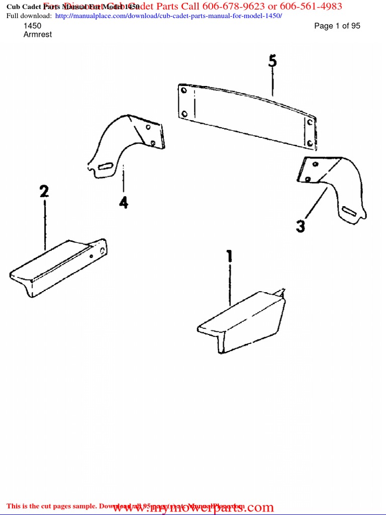 Cub Cadet 1450 Parts Manual | PDF | Vehicles | Equipment