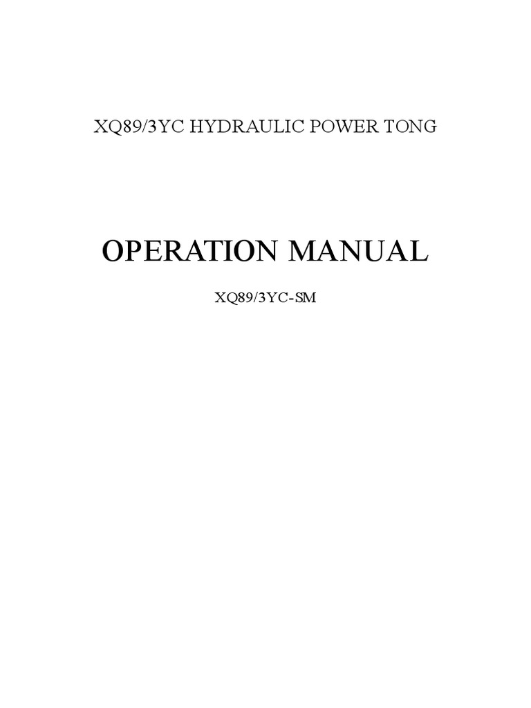 XQ89 3YC英文说明书 | PDF | Valve | Screw