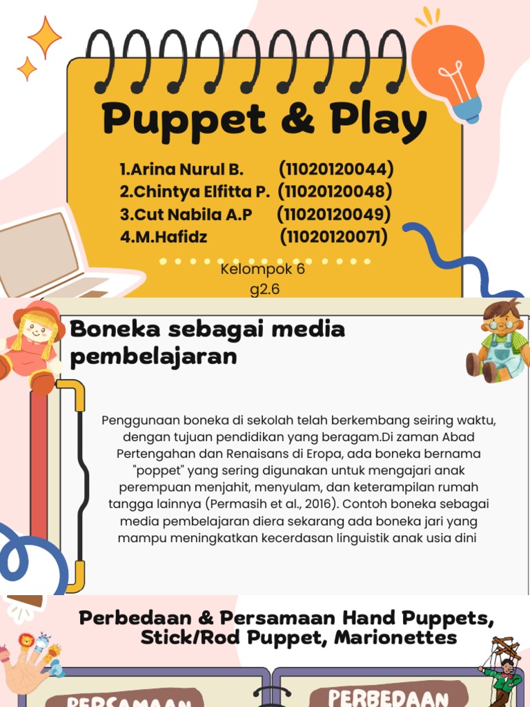 Pemanfaatan Boneka Rod Puppet dalam Pembelajaran | PDF | Kesehatan Holistik