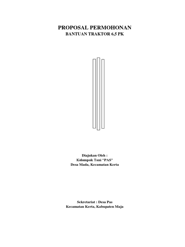 Proposal Hand Traktor Desa | PDF