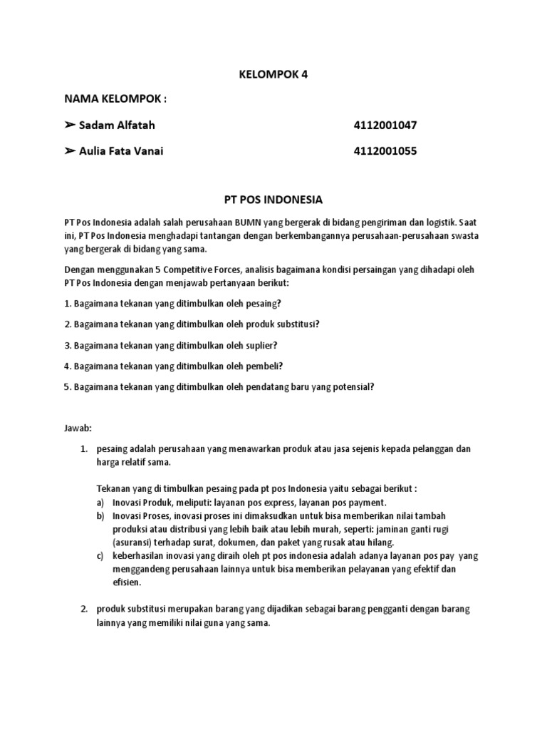 Kasus 4 - Kelompok 4 - AM4B Pagi | PDF | Karier & Perkembangan