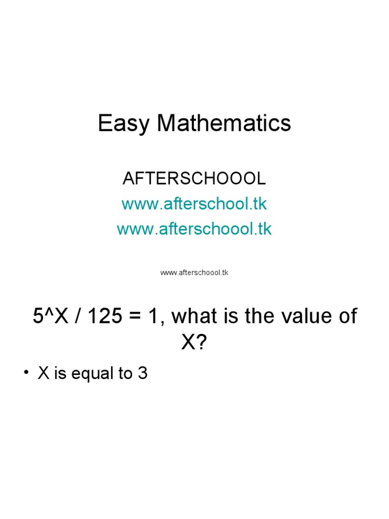 Easy Maths | PDF | Speed | Numbers