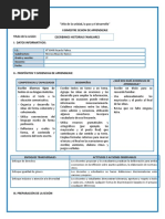 Sesión de Aprendizaje "Escribimos Un Cuento" | PDF | Aprendizaje | Cognición