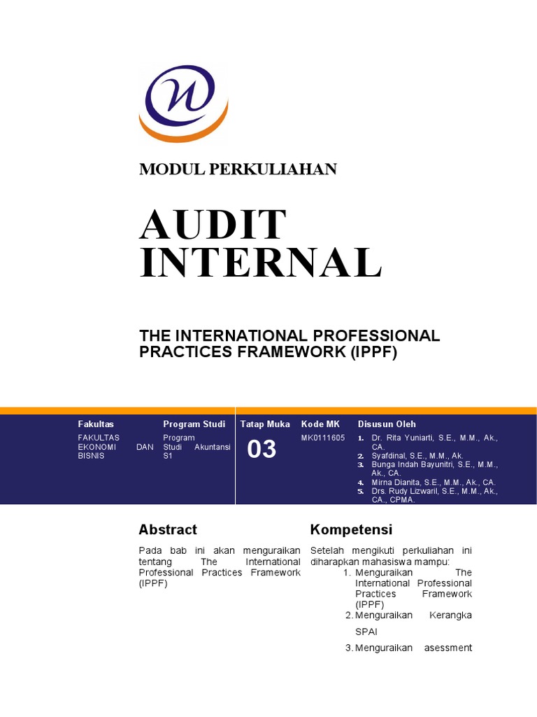 Panduan IPPF untuk Audit Internal | PDF