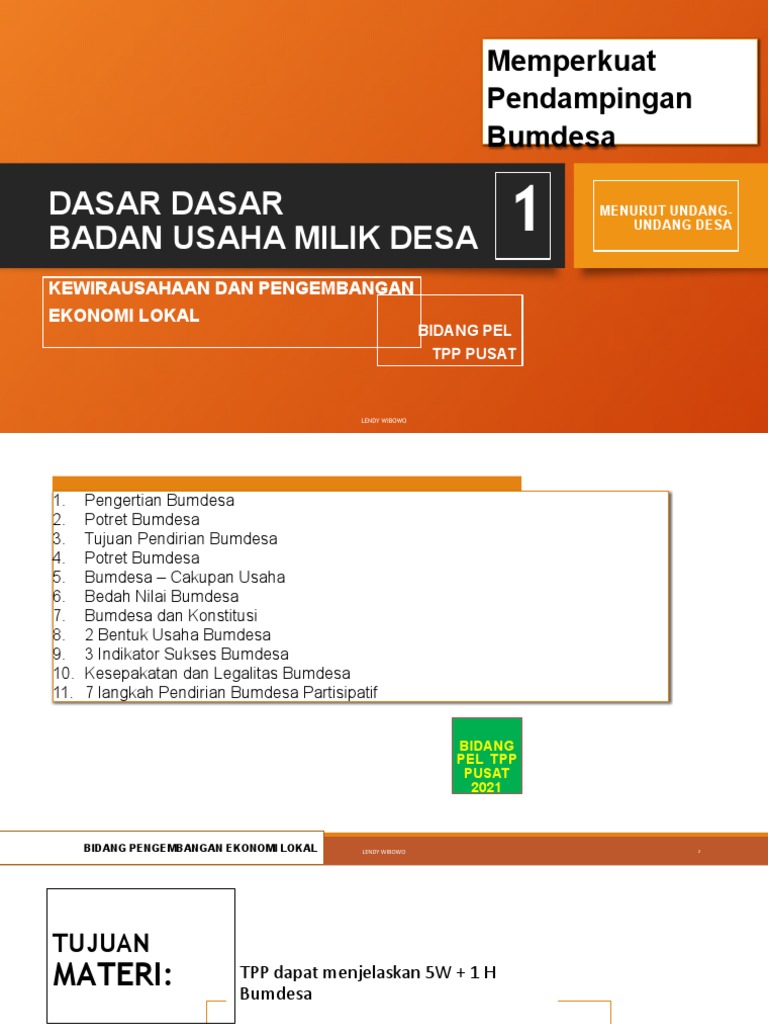 SPB 3.2 Dasar Dasar Bumdesa Satu | PDF | Ilmu Sosial