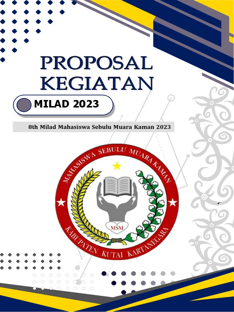 Proposal Kegiatan Milad Ke-8 Tahun 2023 J | PDF