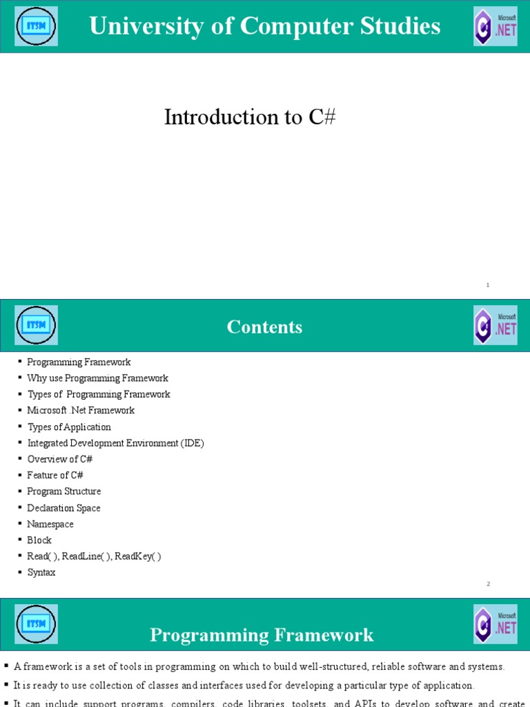 Introduction To C Pdf C Sharp Programming Language Systems 9356