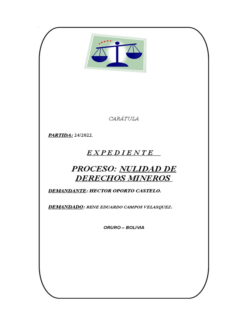 Caratula Judicial | PDF