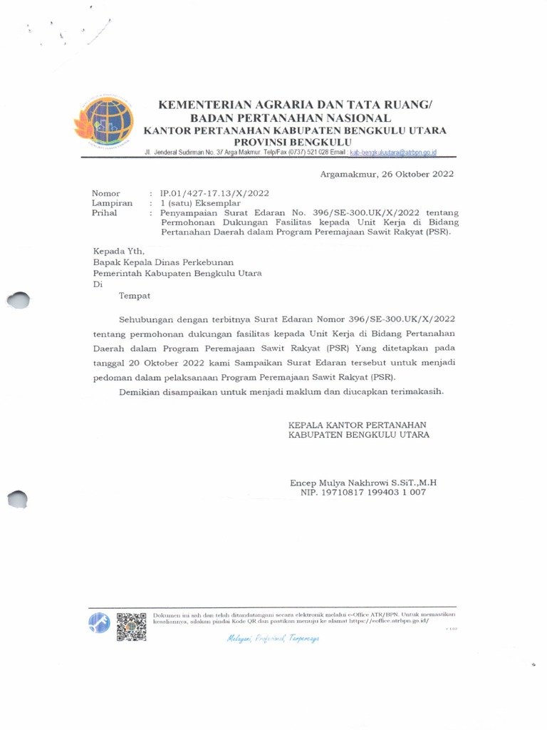 SE Kementrian ATR, BPN | PDF