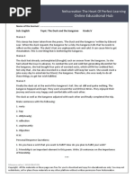 The Cow by Robert Louis Stevenson - Poem Print-Out | PDF