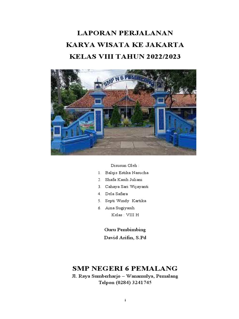 New LAPORAN PERJALANAN KARYA WISATA KE JAKARTA | PDF
