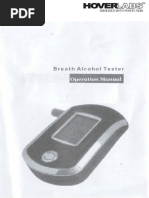 Intoxilyzer S-D5 Manual | PDF | Calibration | Nature