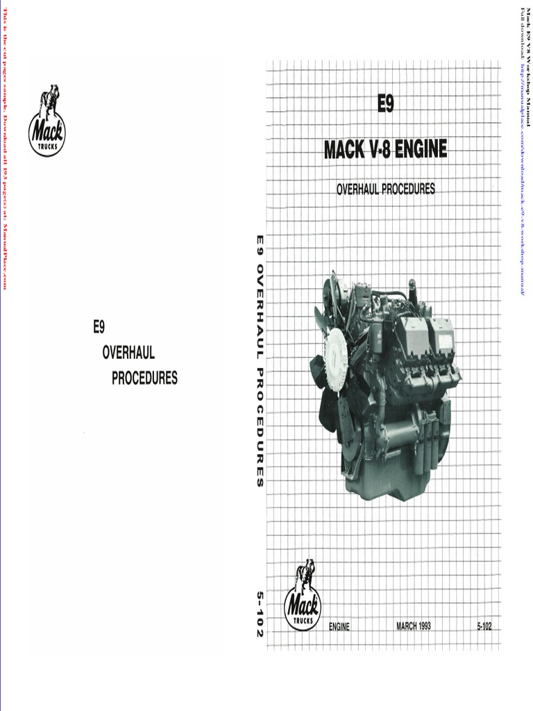 Mack E9 v8 Workshop Manual | PDF | Business | Computers