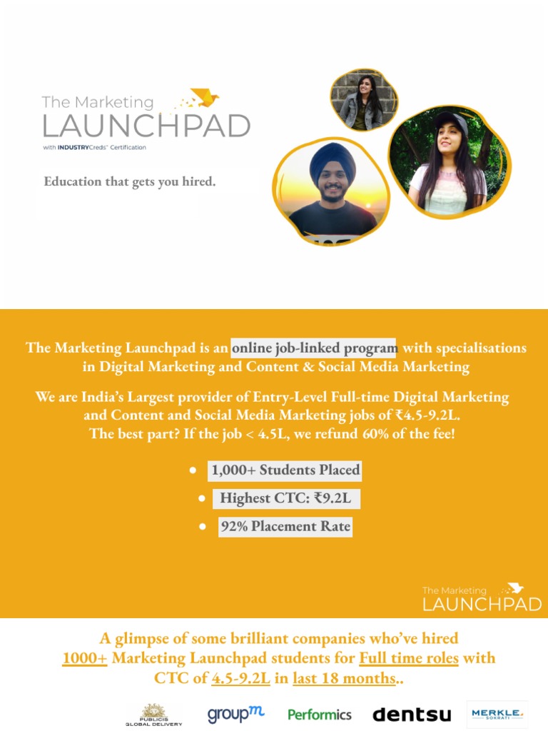The Marketing Launchpad - Alumni Diaries | PDF | Marketing | Advertising