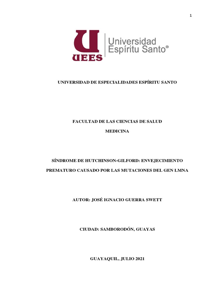 UEES-ESCRIBE-JOSÉ IGNACIO GUERRA SWETT | PDF | Nucleo celular | Telómero