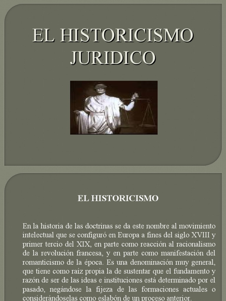 Historicismo Jurídico y sus Fundamentos | PDF | Empirismo | Concepto