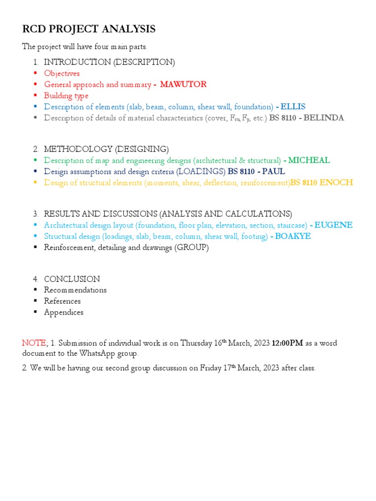 RCD Project Analysis | PDF