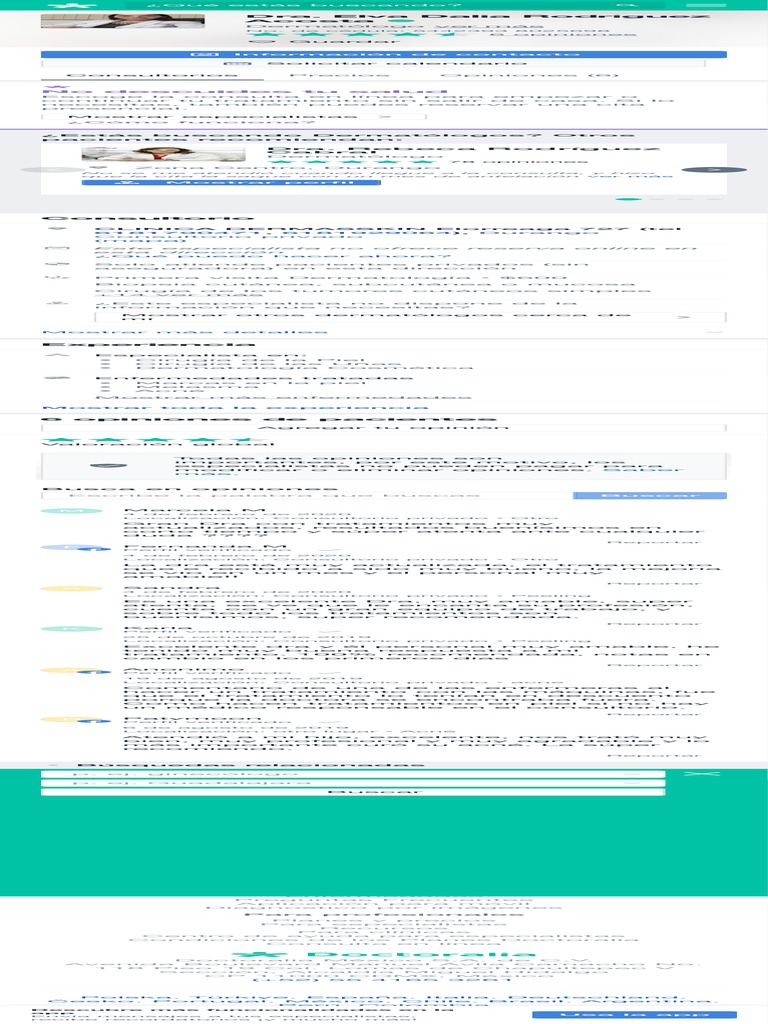 Dra. Elva Dalia Rodriguez Acosta Opiniones - Dermatólogo Durango - Doctoralia | PDF