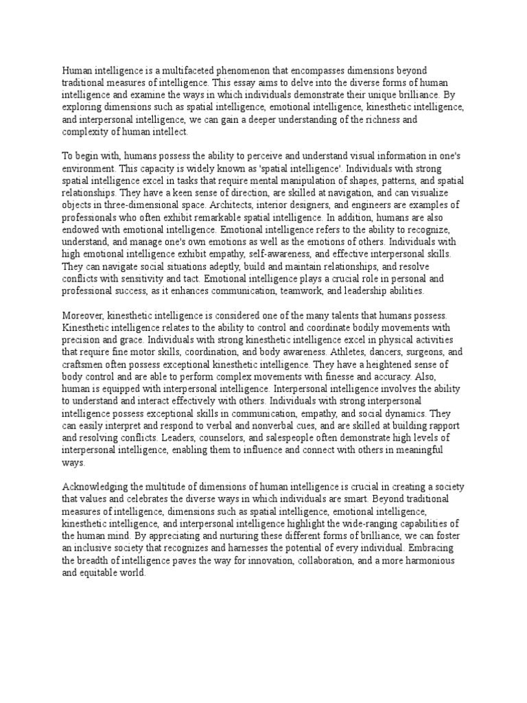 HSG | PDF | Intelligence | Emotional Intelligence