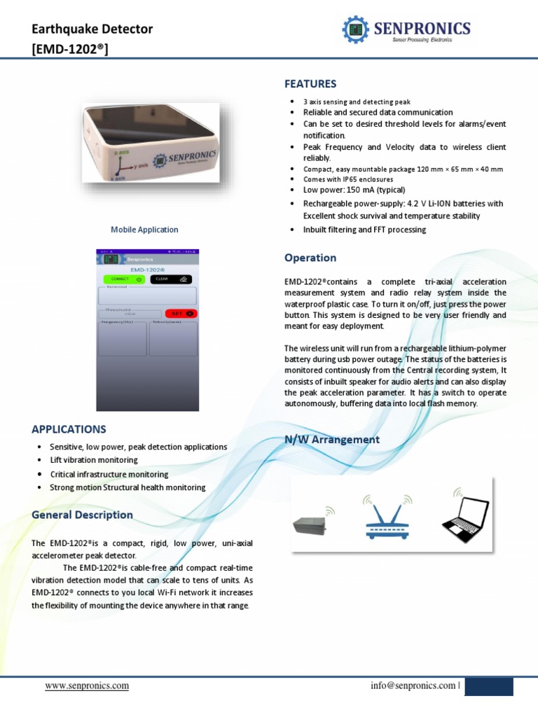 Edm Brochure | PDF | Wi Fi | Accelerometer