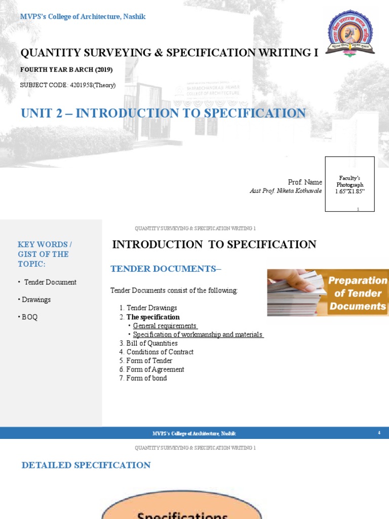 Detailed Specifications | PDF | Specification (Technical Standard) | General Contractor