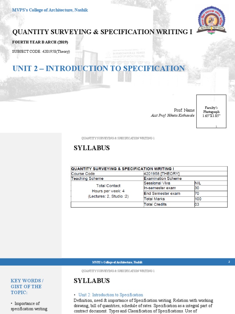 Introduction Unit 2 | Download Free PDF | Specification (Technical Standard) | Procurement