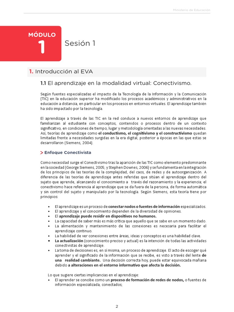 Conectivismo en Entornos Virtuales de Aprendizaje | PDF