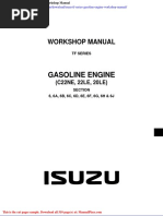 Hyundai Diesel Engine D4a d4d Shop Manual | PDF
