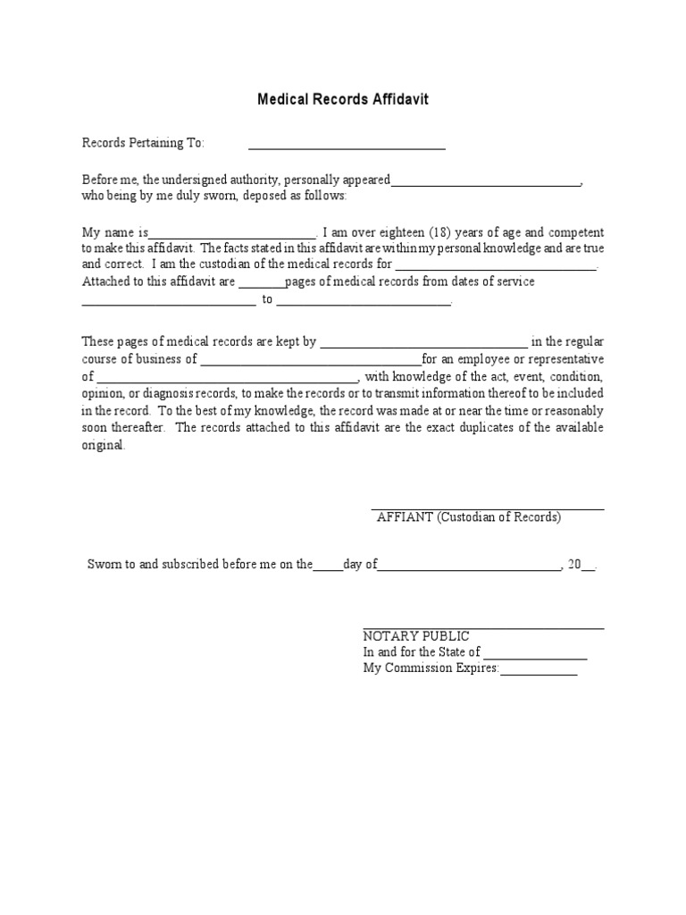 Affidavit Instructions-2 | PDF