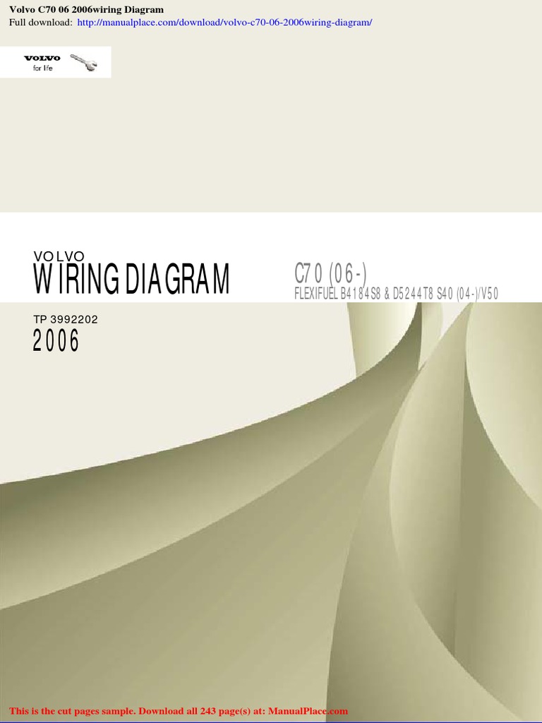 Volvo C70!06!2006wiring Diagram | PDF | Airbag | Headlamp