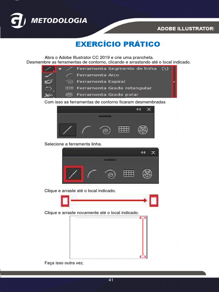 Ferramentas de Contorno no Illustrator | PDF