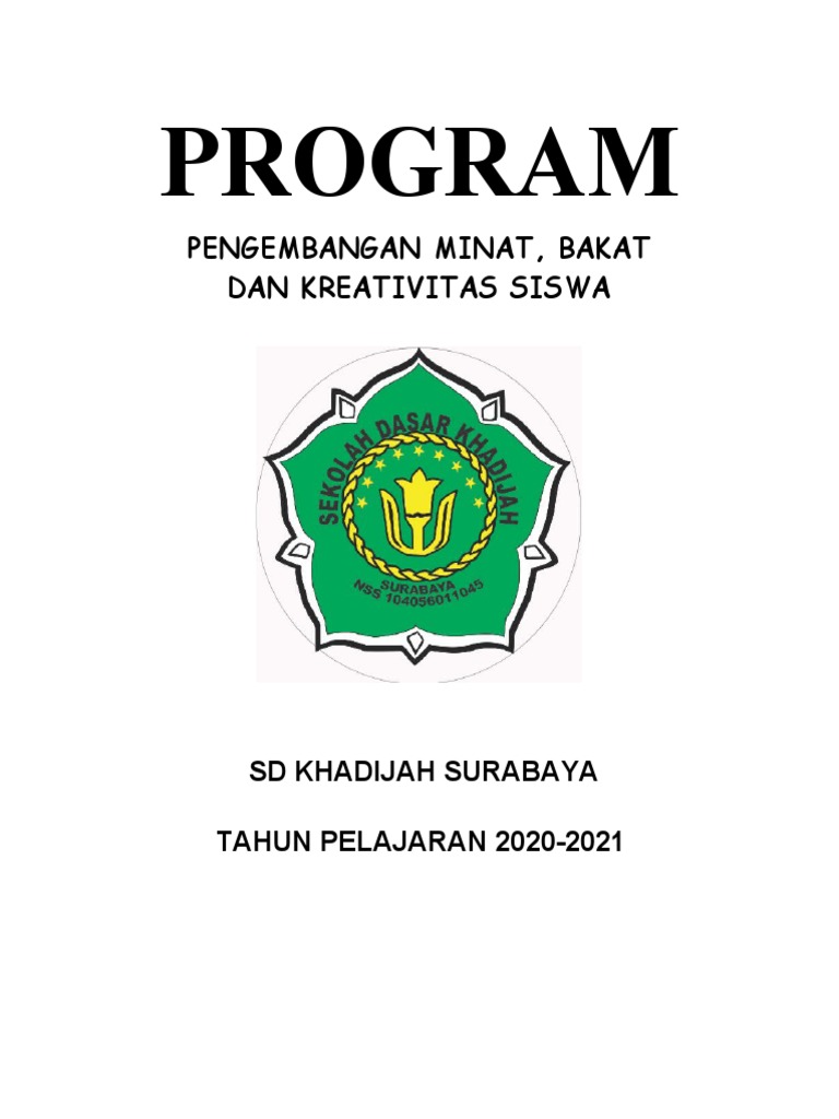 Program Pengembangan Minat Bakat Siswa 20-21 | PDF