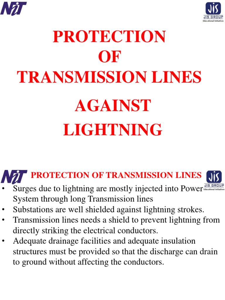 Lightning Protection for Transmission Lines | PDF | Electric Power ...