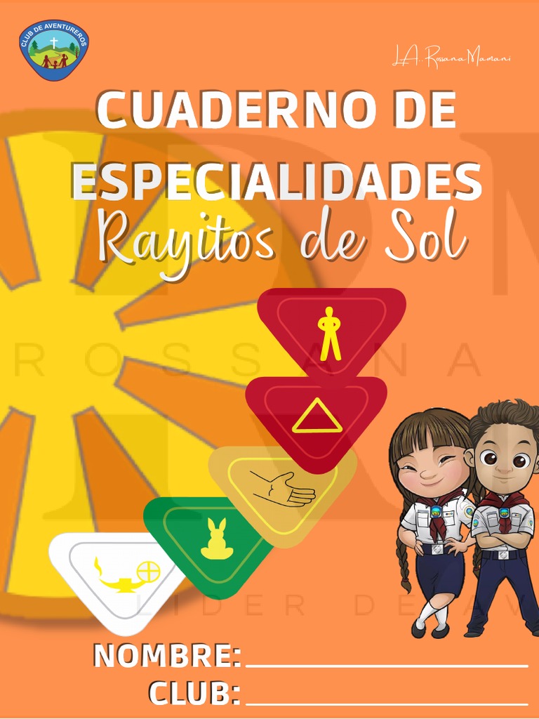 Cuadernillo de Especialidades Clase Rayitos de Sol | PDF