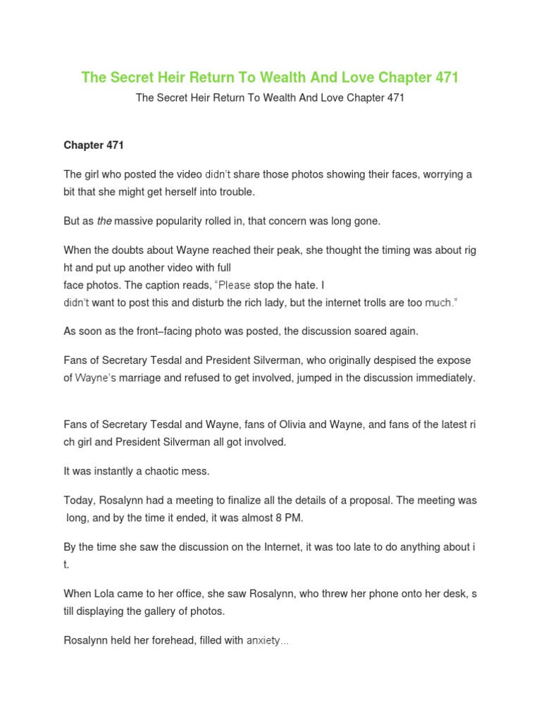 Secret Heir 471 480 pdf.181153 | PDF