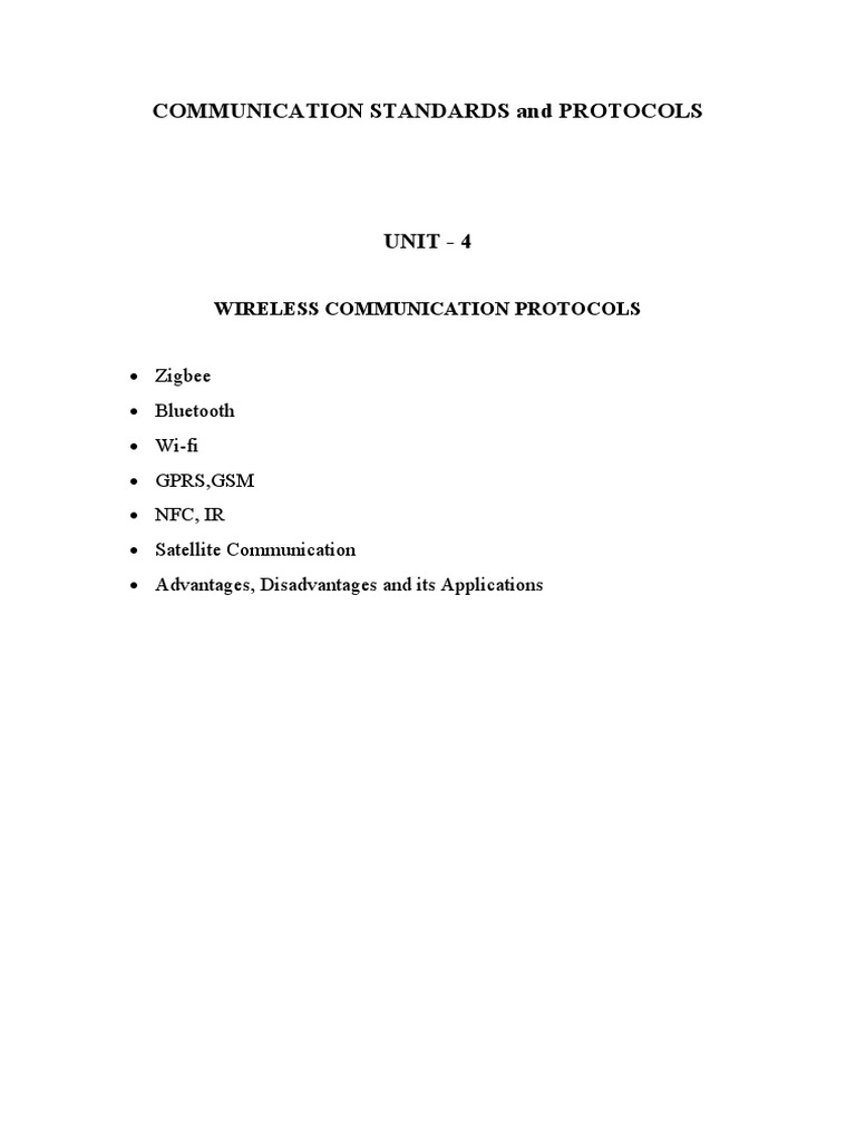 CSP Unit 4 | PDF | Wi Fi | Communications Satellite