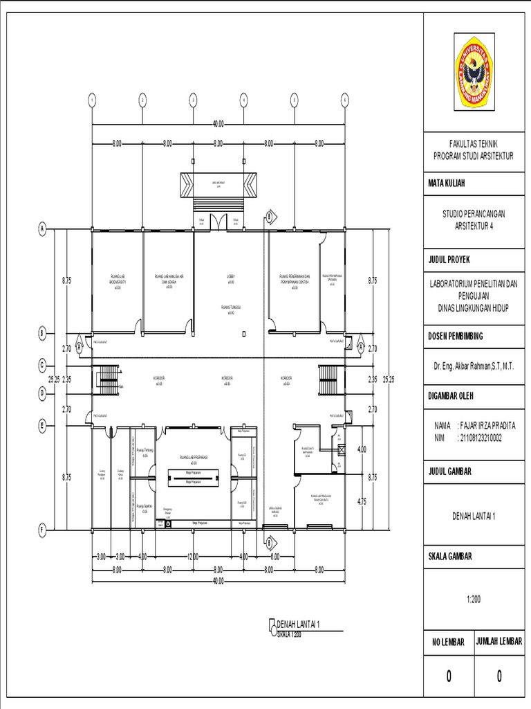 Denah LT 1 Spa 4 | PDF