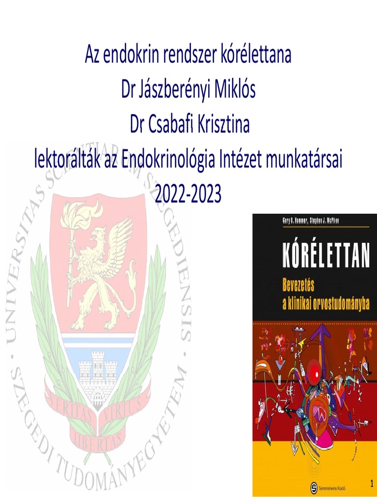 Endokrinológia 2022 2023 ÁOK Jegyzet 01 | PDF