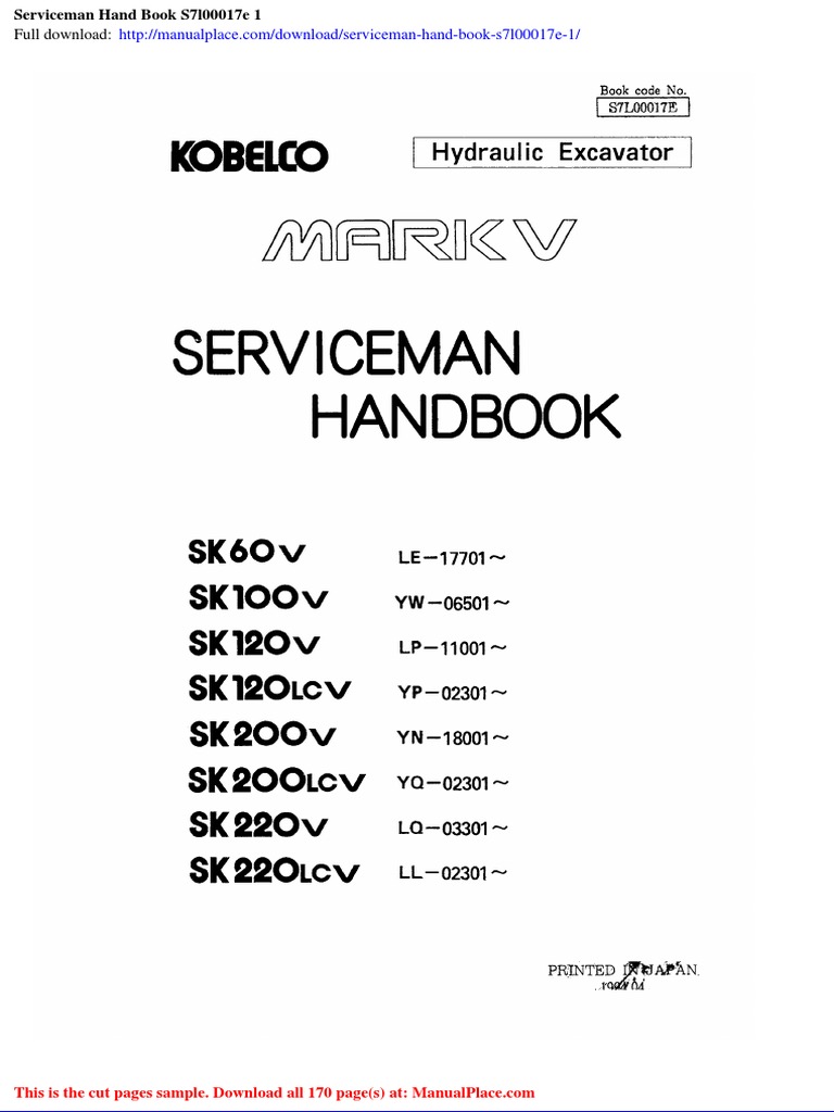 Serviceman Hand Book S7l00017e 1 Download | PDF | Technology & Engineering