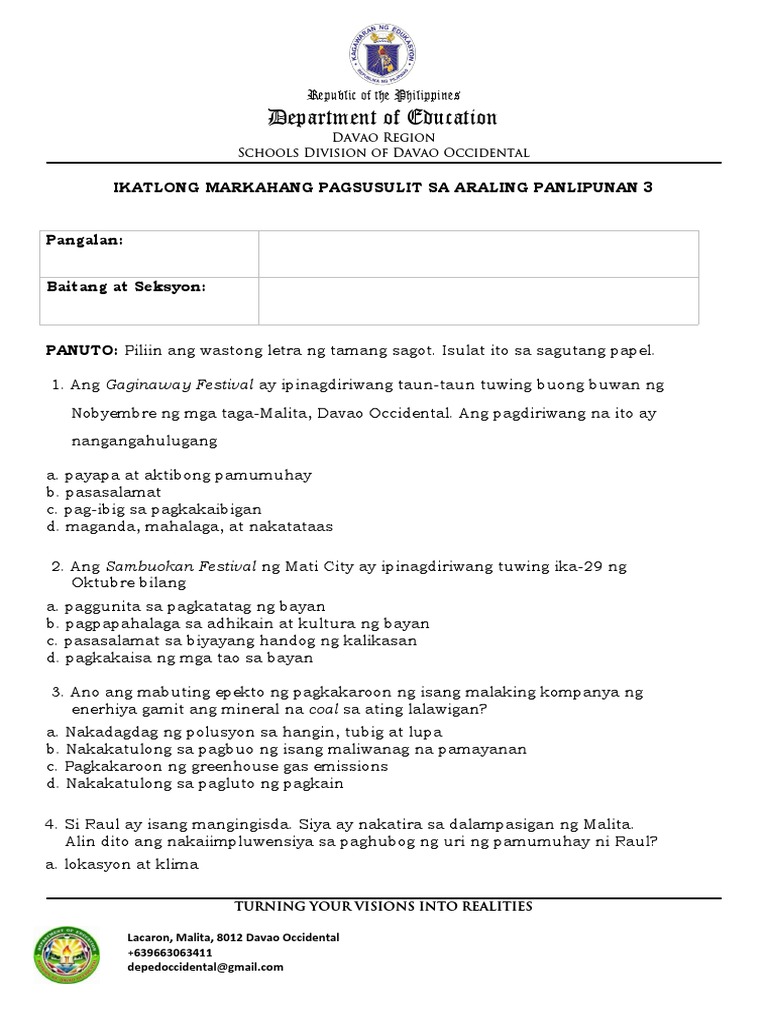 Final TQ Q3ap3 | PDF