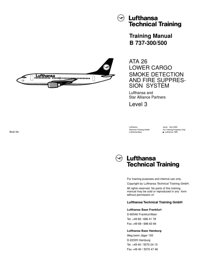 Training Manual B 737-300/500: ATA 26 Lower Cargo Smoke Detection and Fire Suppres-Sion System ...