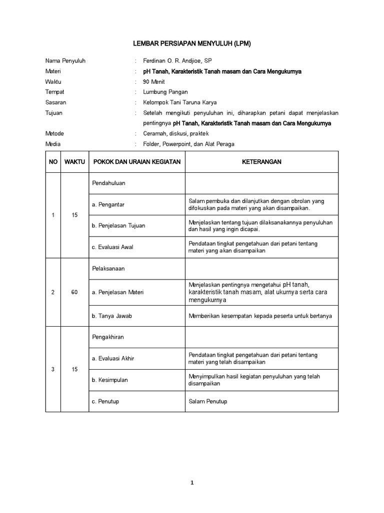 LPM, Sipnosis, Evaluasi | PDF