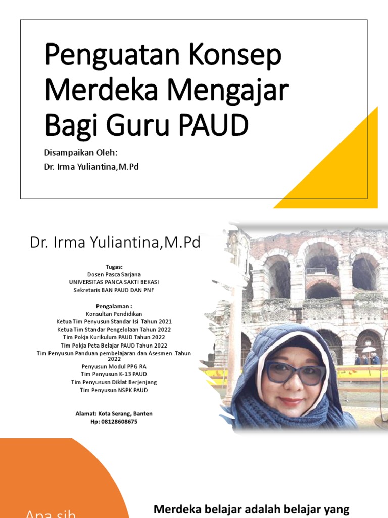 Penguatan Konsep Merdeka Mengajar Bagi Guru PAUD-Irma | PDF