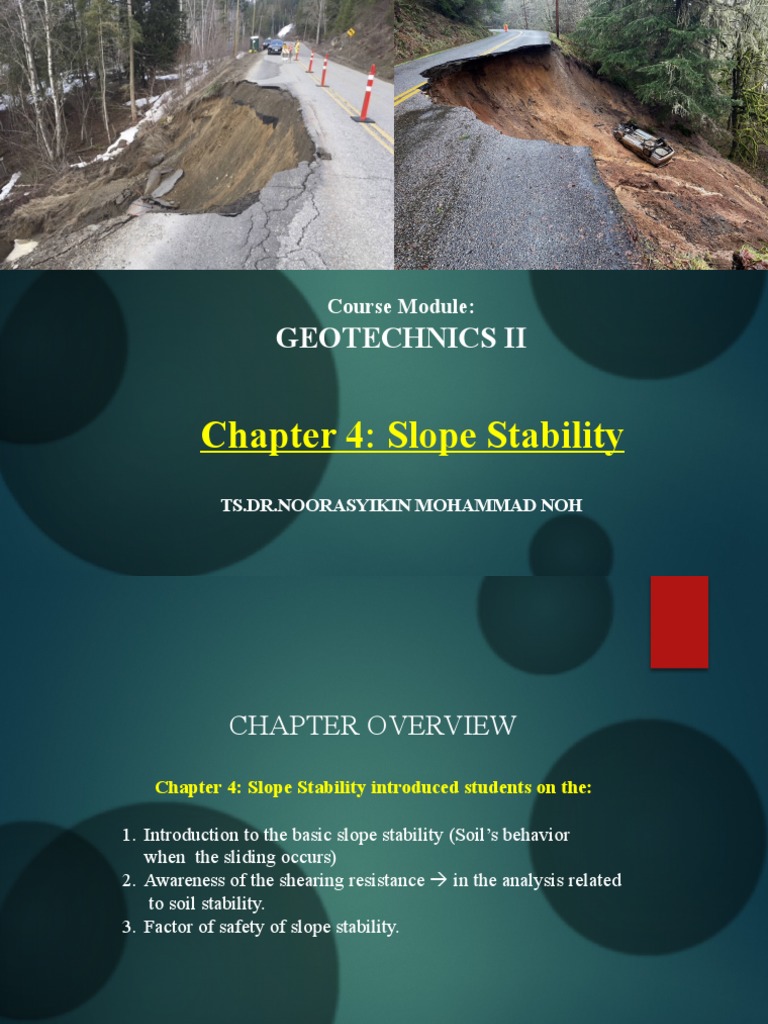 Geotechnicsiichapter 4 Slopestabiity | PDF | Landslide | Soil Mechanics