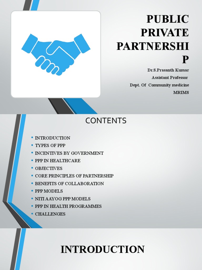 Public Private Partnership | PDF | Public–Private Partnership | Health Care
