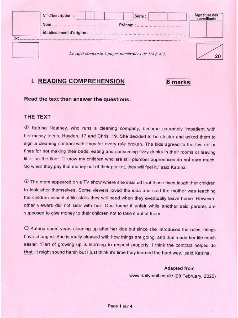 concours-9eme-2022-anglais (1) | PDF