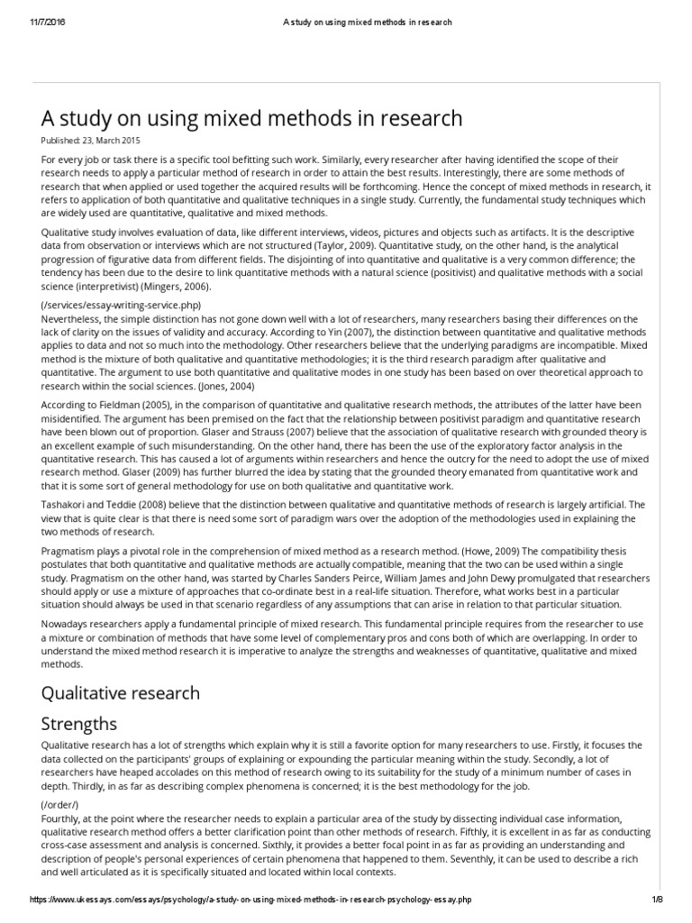Mixed Methods Research Explained | PDF | Quantitative Research ...